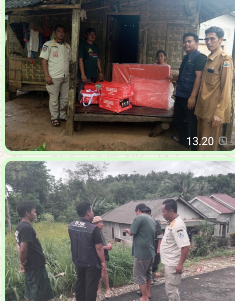 Sigap Kasat Pol PP Panggarangan bersama TKSK dan PLD Datangi Korban ...